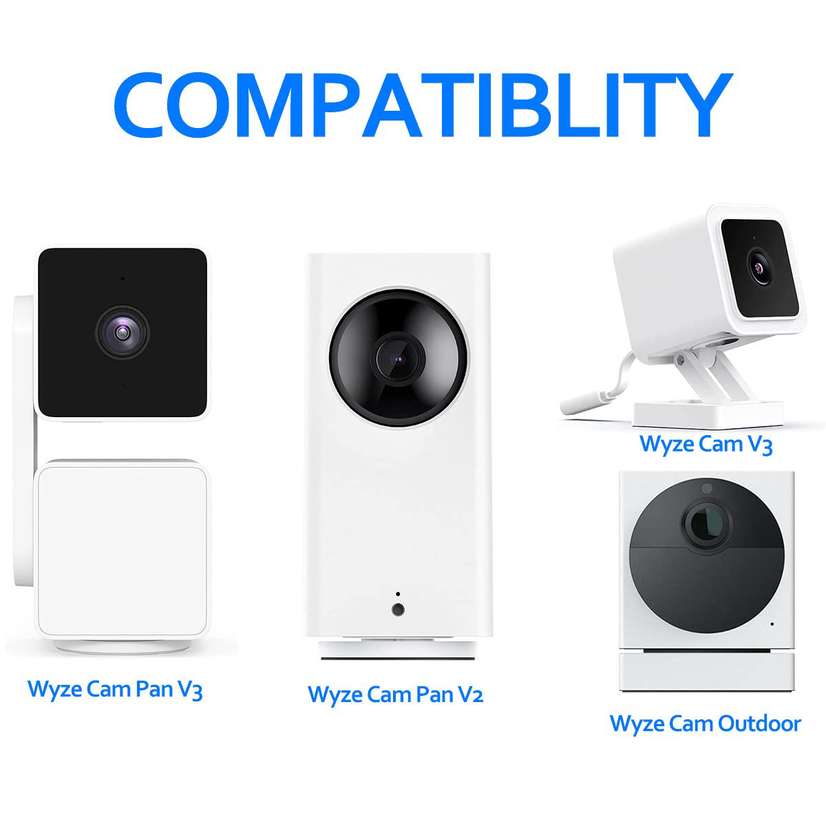 GetUSCart- Wall Mount for Wyze Cam Pan V3 & Wyze Cam V3 & Wyze Cam ...