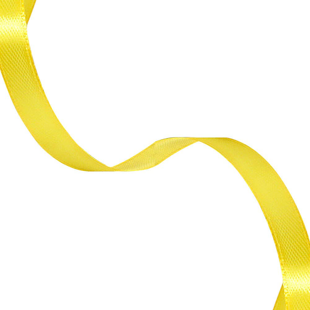 GetUSCart- Solid Color Yellow Satin Ribbon, 3/8 Inches x 25 Yards ...
