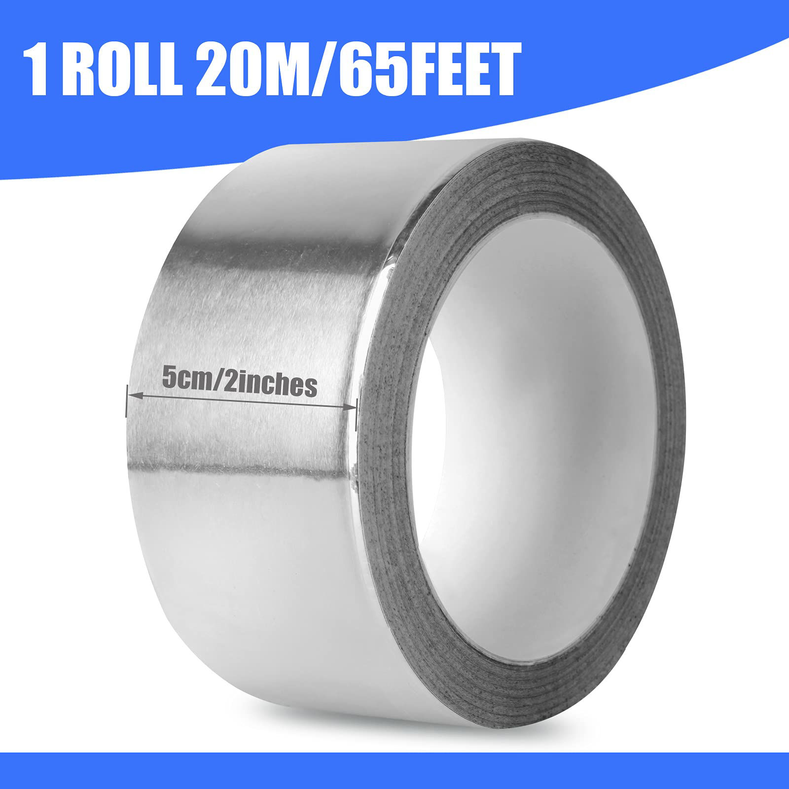 GetUSCart- Aluminum Tape, 2 inch x 65 Feet Foil Tape (3.9 mil ...