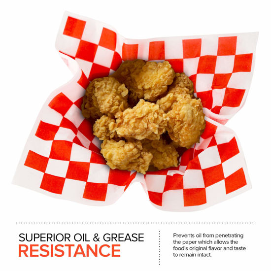 GetUSCart- 12” Deli Squares (250 Pack) - Red & White Checkered Deli ...