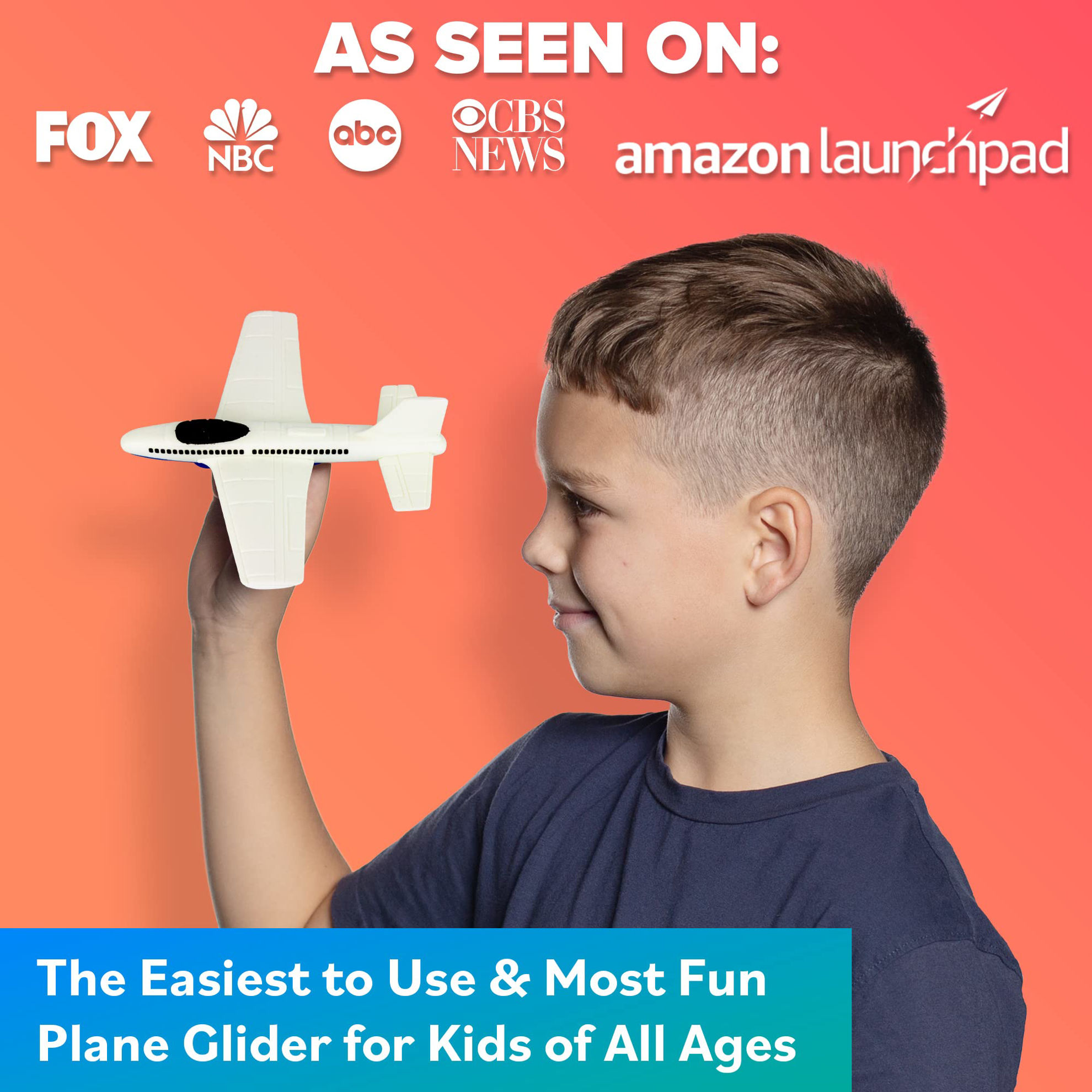 GetUSCart- Airplane Toy Foam Glider: Airplane Toys For 3 Year Old ...