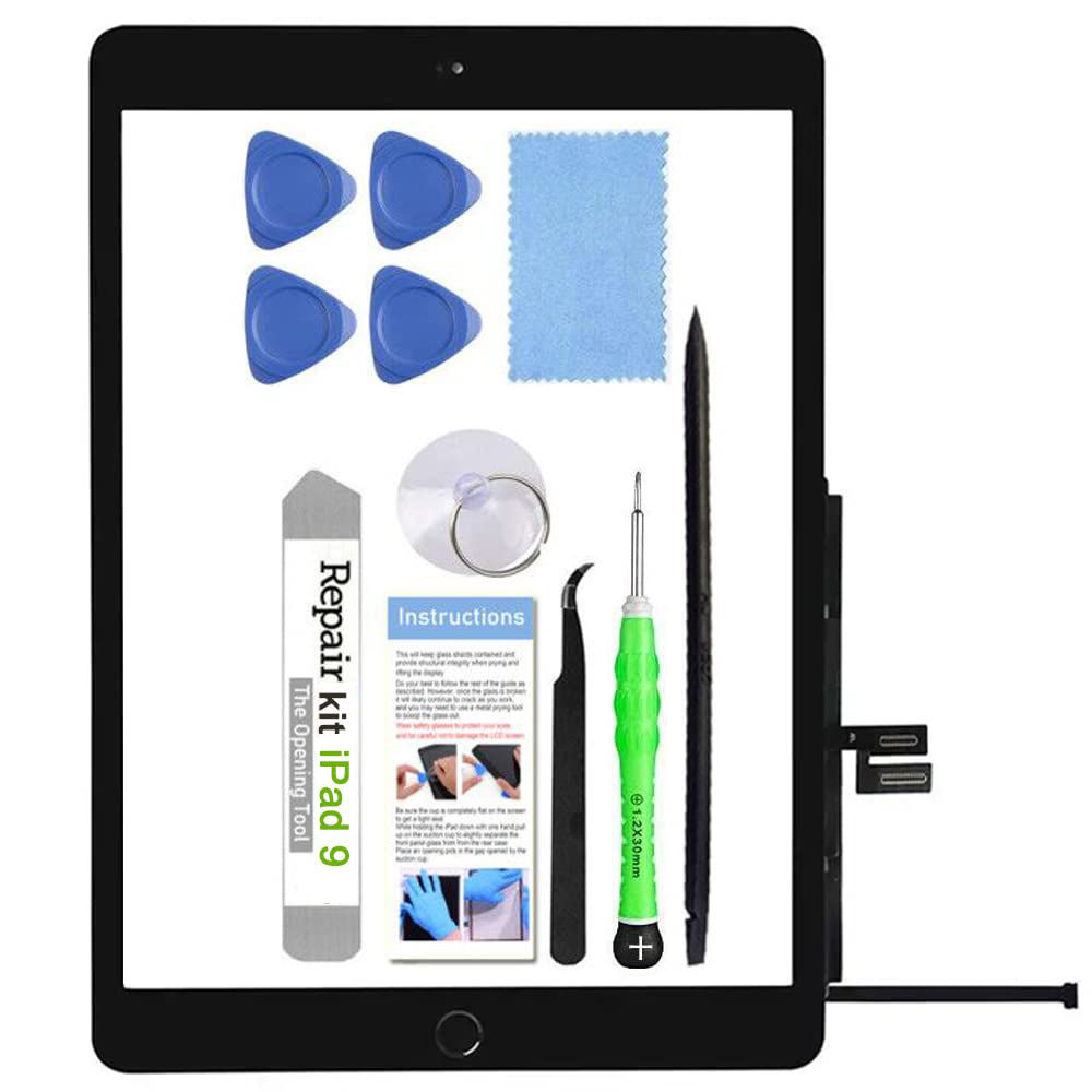 GetUSCart- for iPad 9 (9th Gen 2021) A2602 A2603 A2604 A2605 Screen Replacement Glass Touch ...