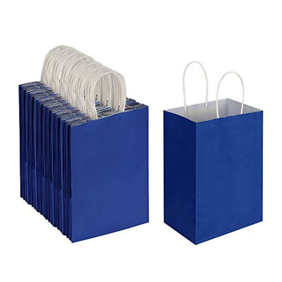 GetUSCart- Oikss 100 Pack 5.25x3.25x8.25 inch Small Kraft Bags with ...
