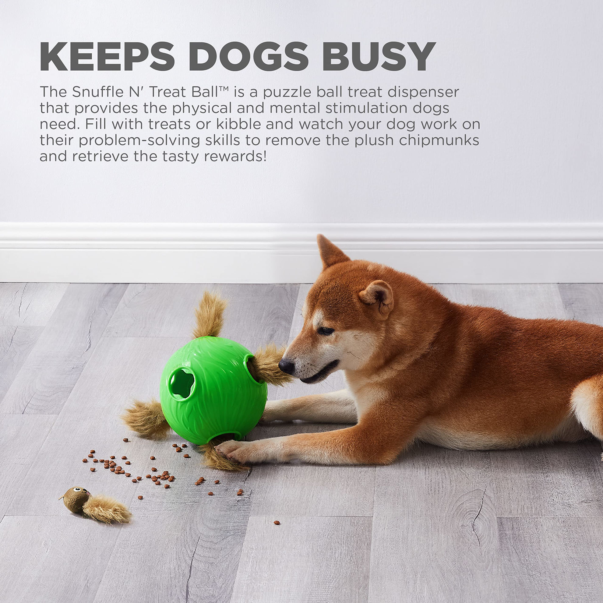 GetUSCart- Outward Hound Nina Ottosson Dog Snuffle N' Treat Interactive Puzzle Ball & Treat ...