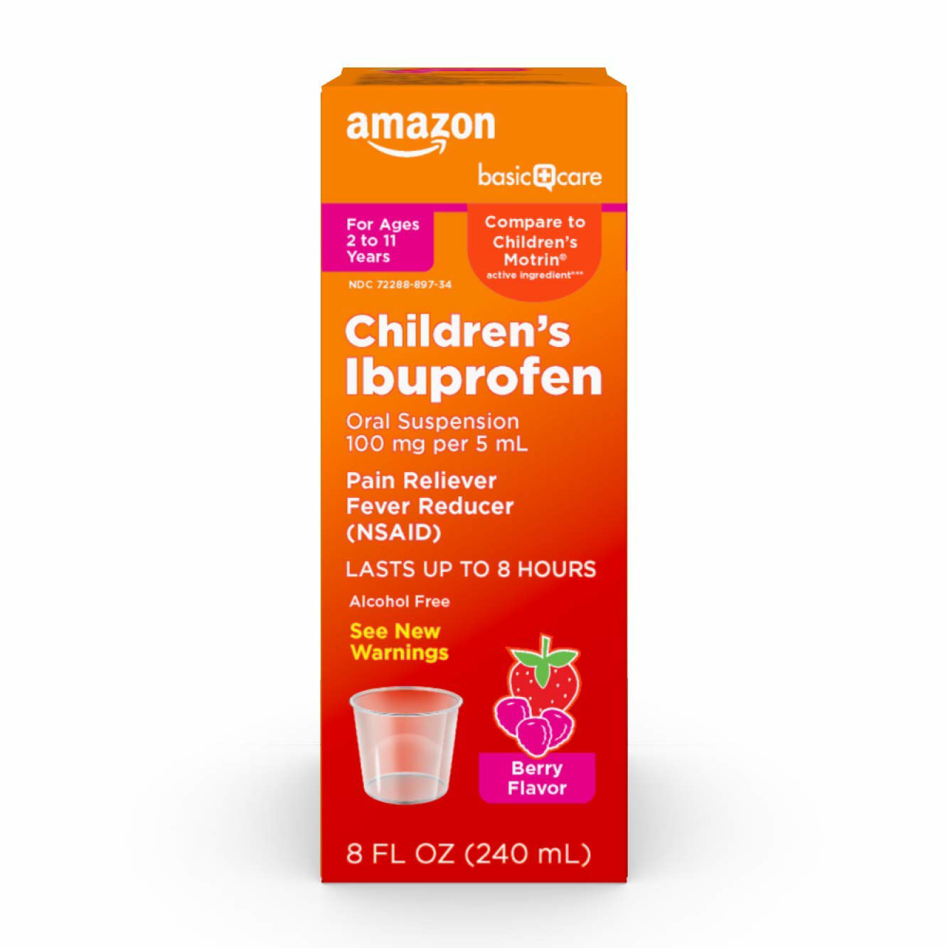 GetUSCart- Amazon Basic Care Children's Ibuprofen Oral Suspension 100 ...