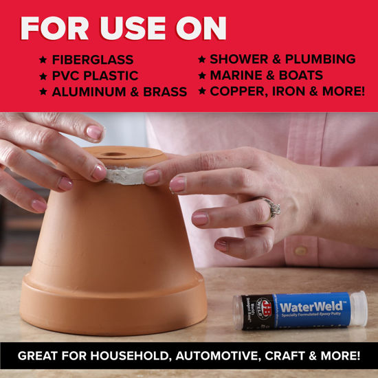 GetUSCart- J-B Weld 8277 WaterWeld Epoxy Putty Stick - 2 oz., Off White