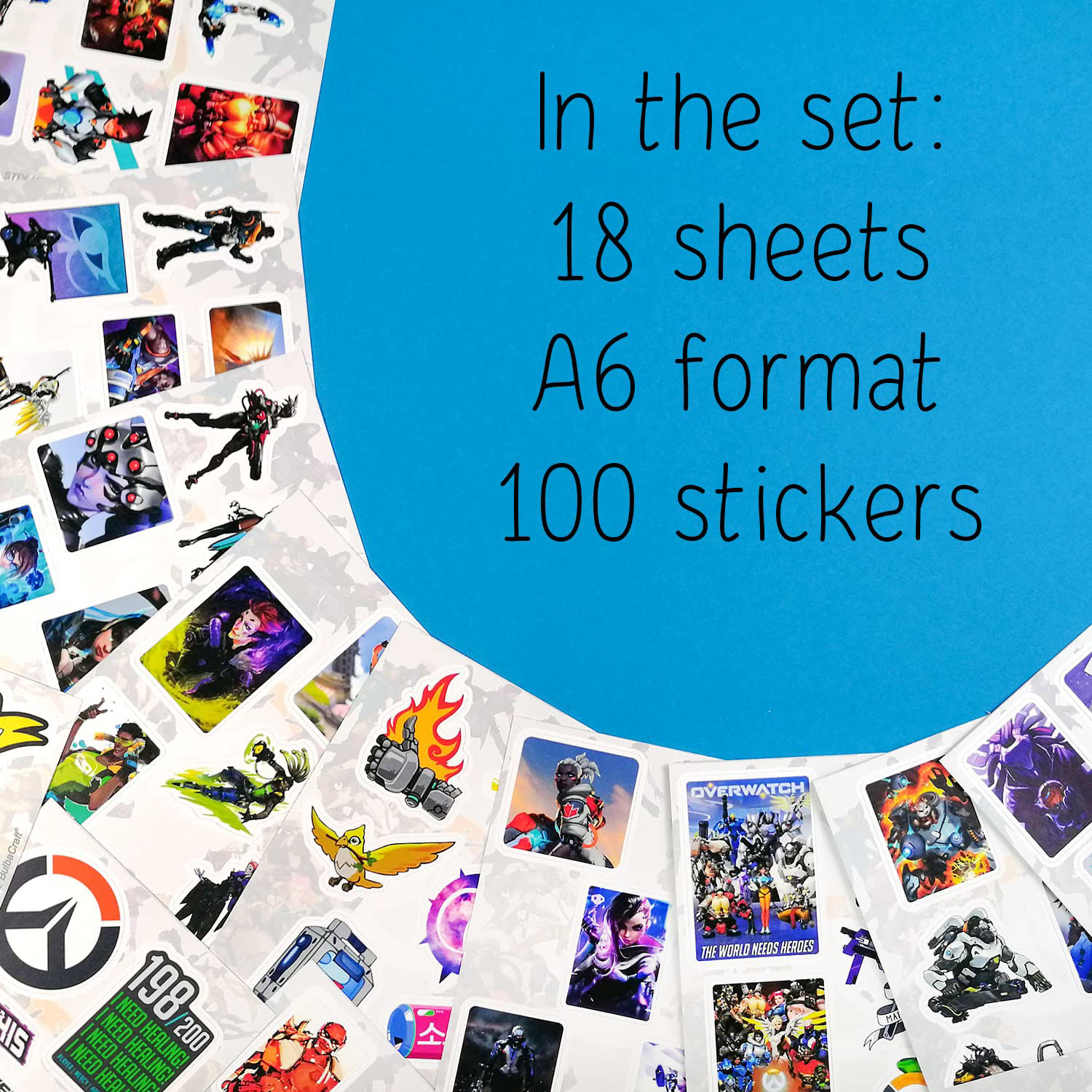 GetUSCart- 102 Pcs Overwatch Stickers Video Game Stickers for Laptop ...