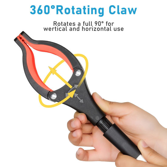 GetUSCart- 2023 Upgrade Grabber Reacher Tool, 360° Rotating Head, Wide ...