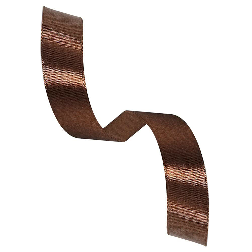 GetUSCart- Solid Color Coffee Satin Ribbon, 3/4 Inches x 25 Yards ...