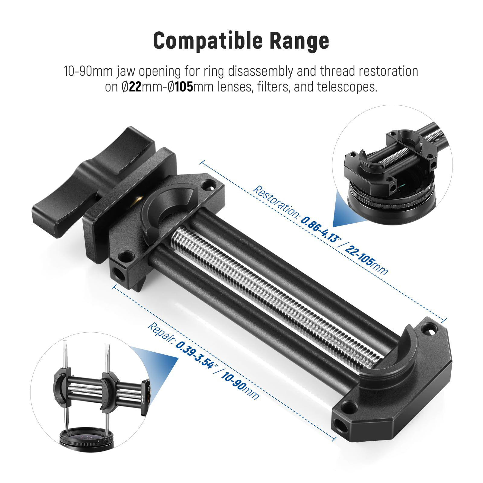 GetUSCart- NEEWER Camera Lens Vise Tool Kit with Flat & Pointed Tips ...