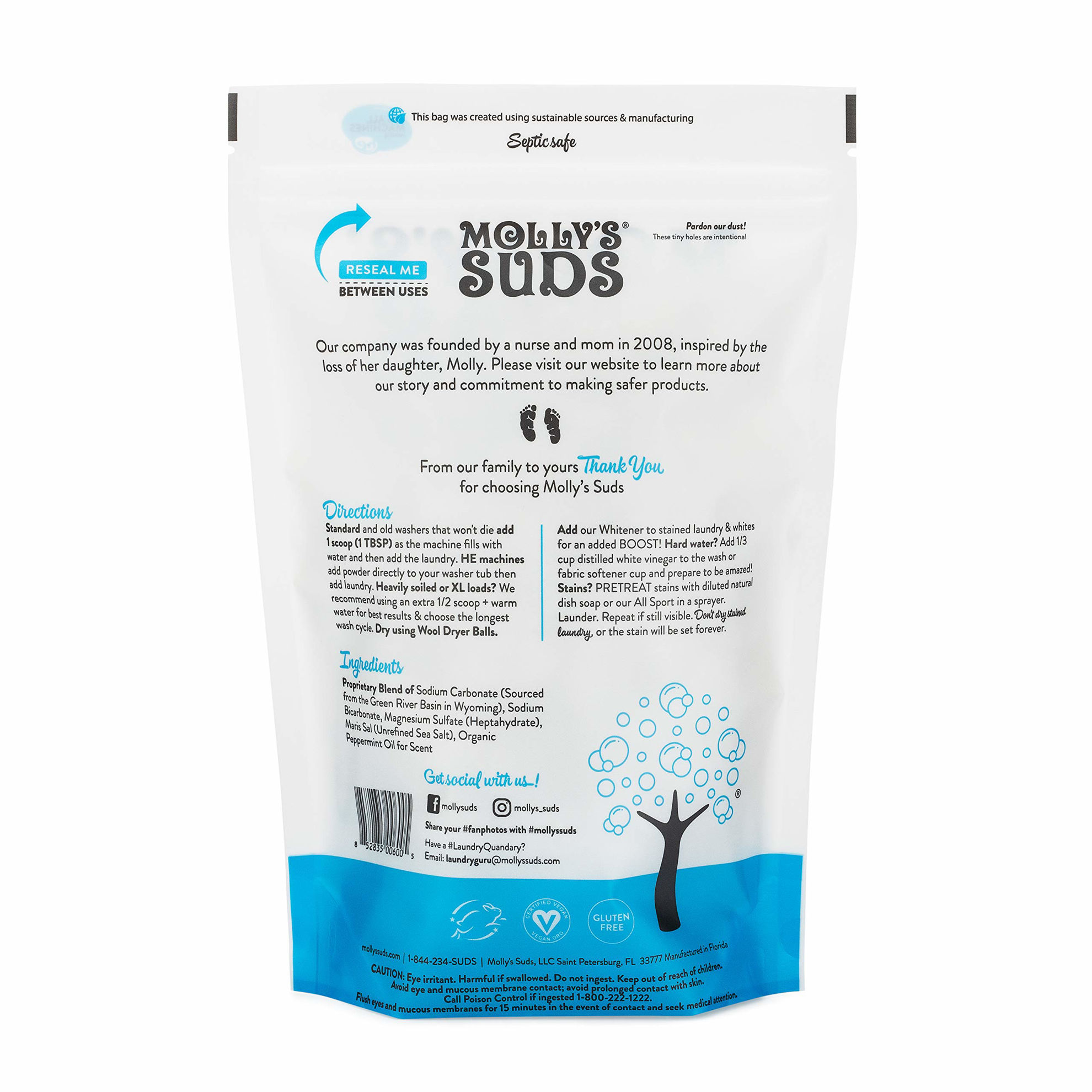 GetUSCart- Molly's Suds Original Laundry Detergent Powder | Natural ...