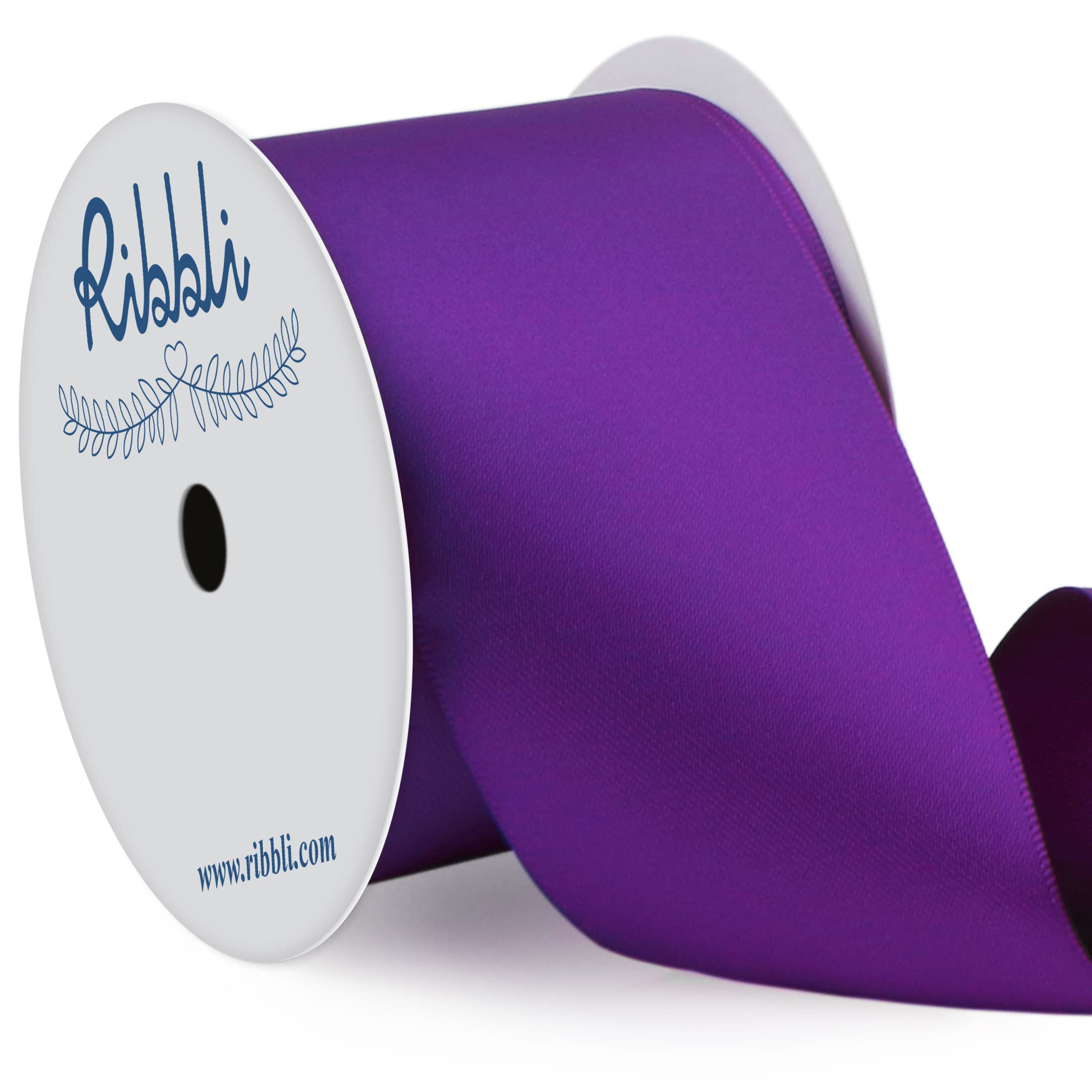 GetUSCart- Ribbli Purple Satin Ribbon 2 Inch x Continuous 10 Yards ...