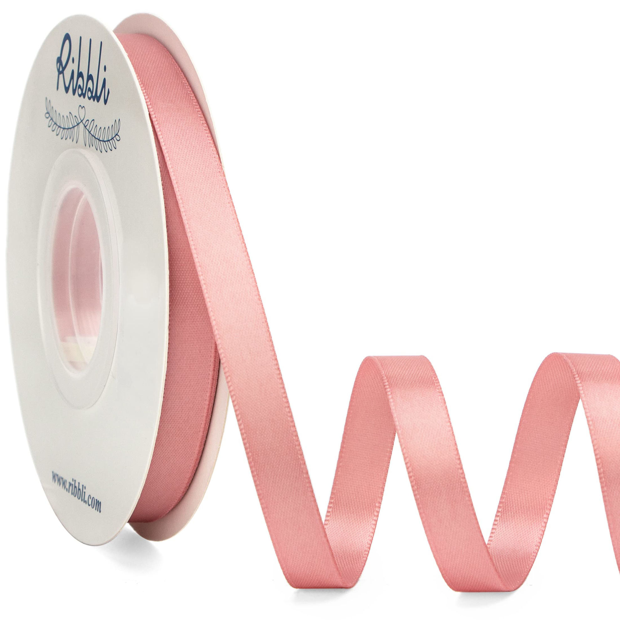 GetUSCart- Ribbli Double Faced Rose Gold Satin Ribbon,3/8” x Continuous ...