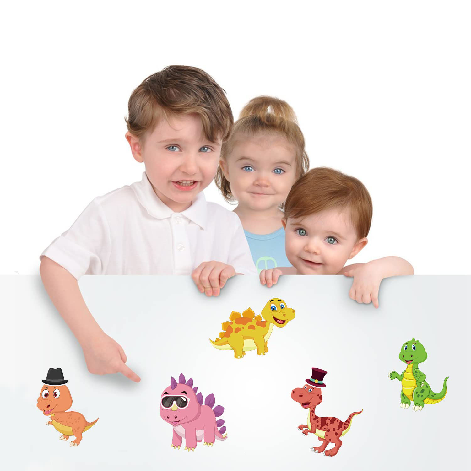 GetUSCart- 24 Sheets 8.27''×5.9'' Make Your Own Dinosaur Stickers for ...
