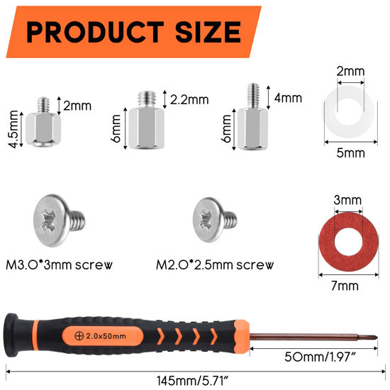 GetUSCart- ASTARON M.2 SSD Screws Kit, Nvme M2 Screws Suitable for ASUS ...