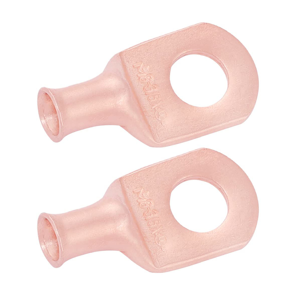 GetUSCart- SELTERM 2pcs 6 AWG 3/8" Stud (Wide Pad) Copper Wire Lugs ...