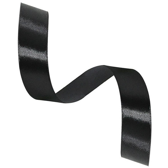 GetUSCart- Solid Color Black Satin Ribbon, 3/4 Inches x 25 Yards Fabric ...