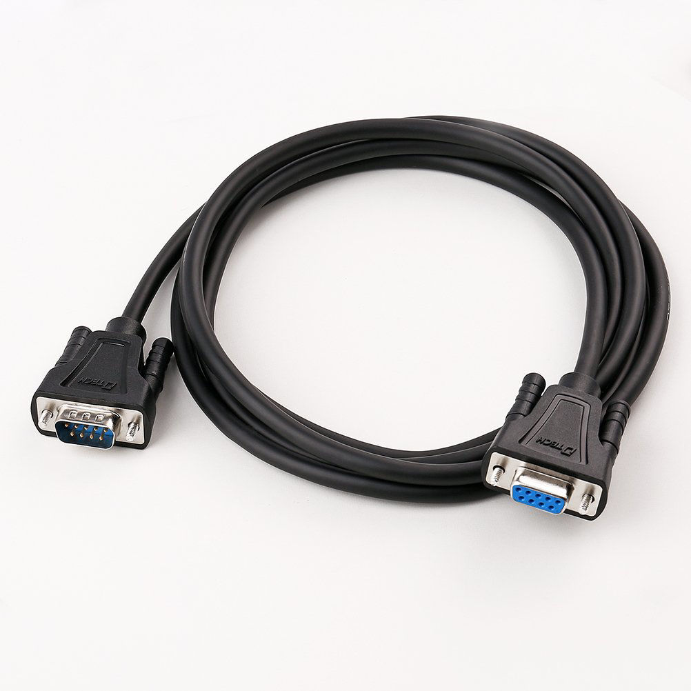 GetUSCart- DTech 6ft RS232 Serial Cable Extension Male to Female 9 Pin ...