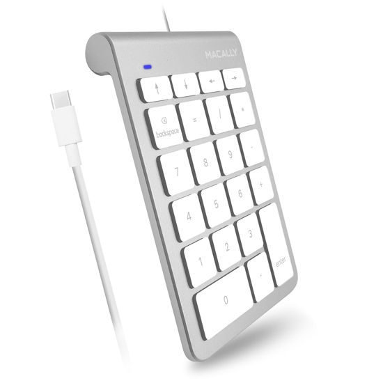 GetUSCart- Macally Wired USB C Number Pad Keyboard - Type C Numeric ...