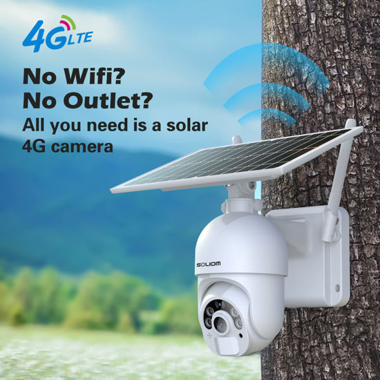 GetUSCart- SOLIOM S800C-4G LTE Cellular Security Camera Outdoor,Pan ...
