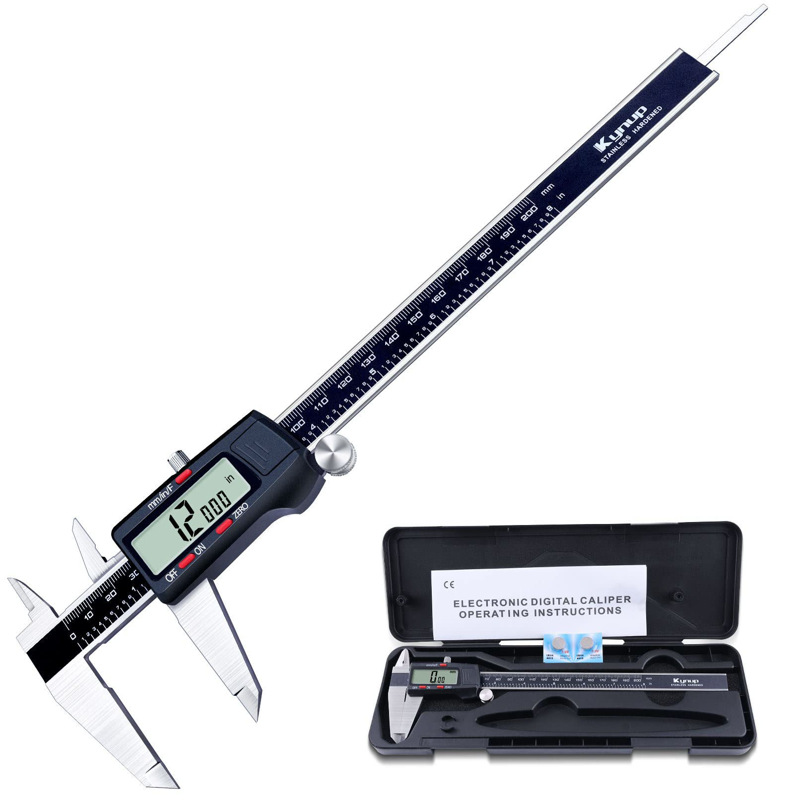 GetUSCart- Kynup Digital Caliper, 8 Inch Micrometer Caliper Tool ...