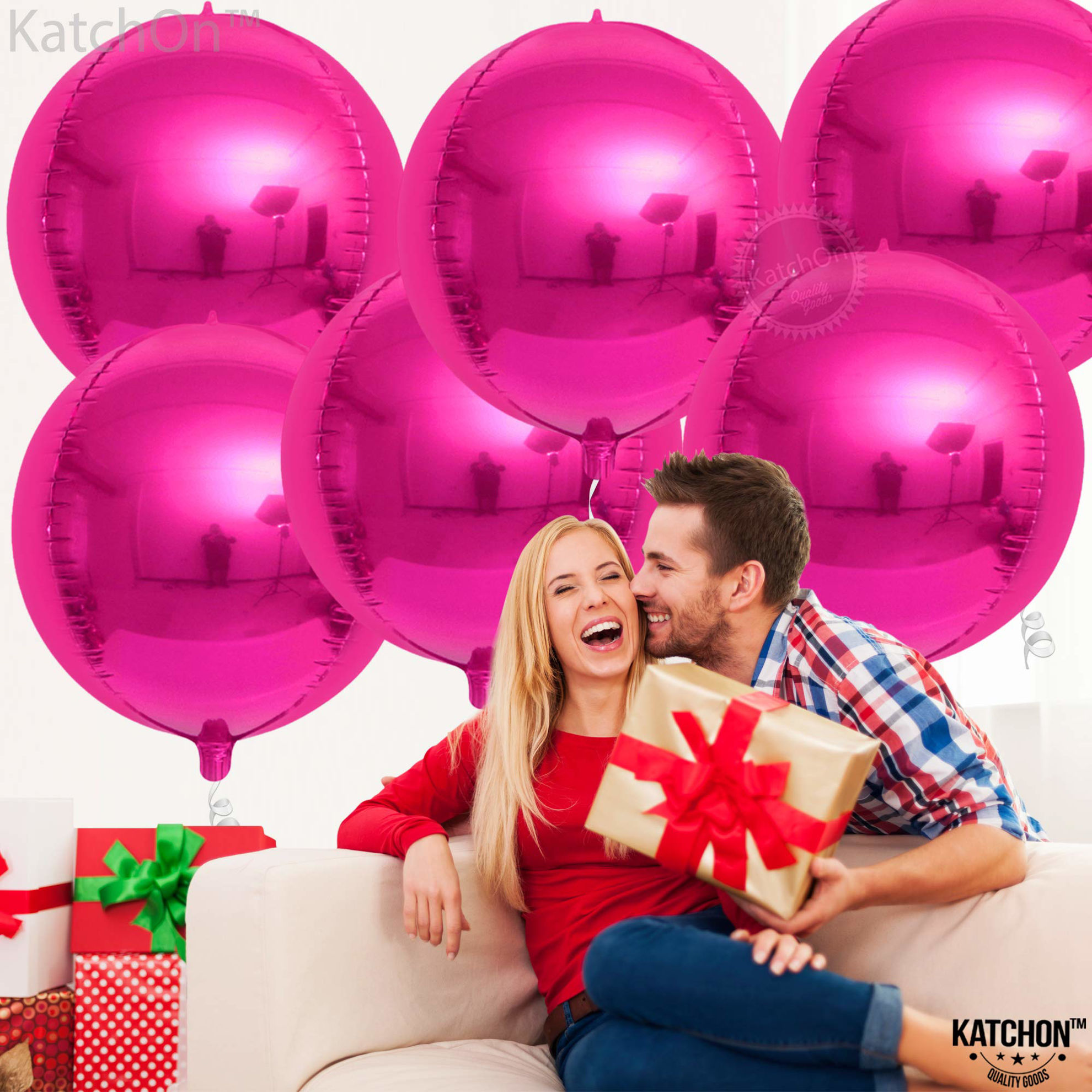 GetUSCart- KatchOn, Big Hot Pink Balloons - 22 Inch, Pack of 6 | Hot ...