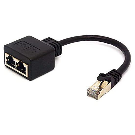 GetUSCart- GLHONG RJ45 Adapter Cable RJ45 Male to Dual Female Adapter ...