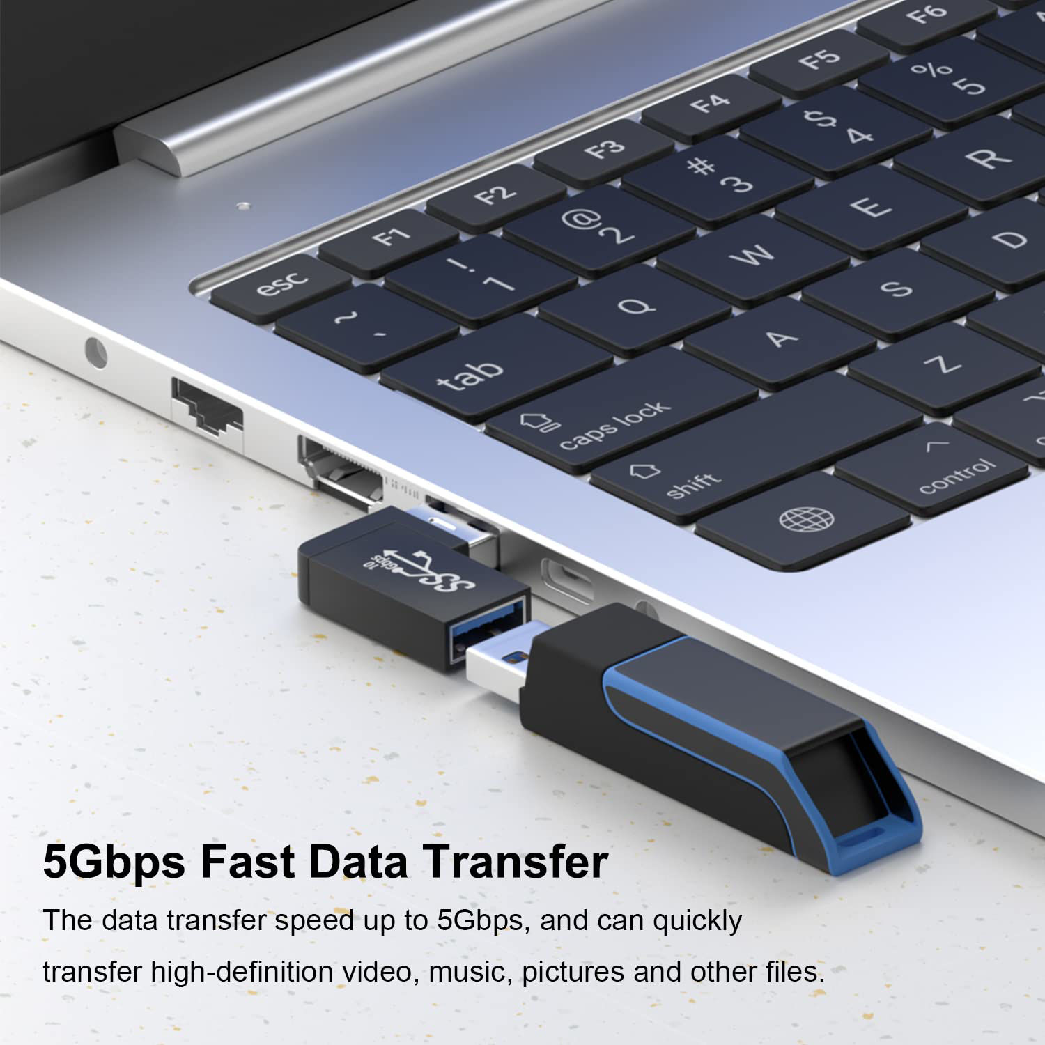 GetUSCart- Jadebones 90 Degree USB 3.0 Adapter (4 Pack), Vertical Up and Down Angle, Horizontal ...