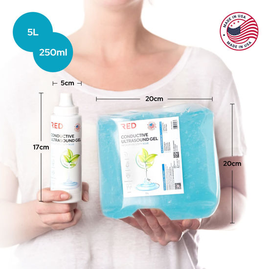 GetUSCart- Ultrasound Gel 5L for Doppler Blue, Non-irritating ...