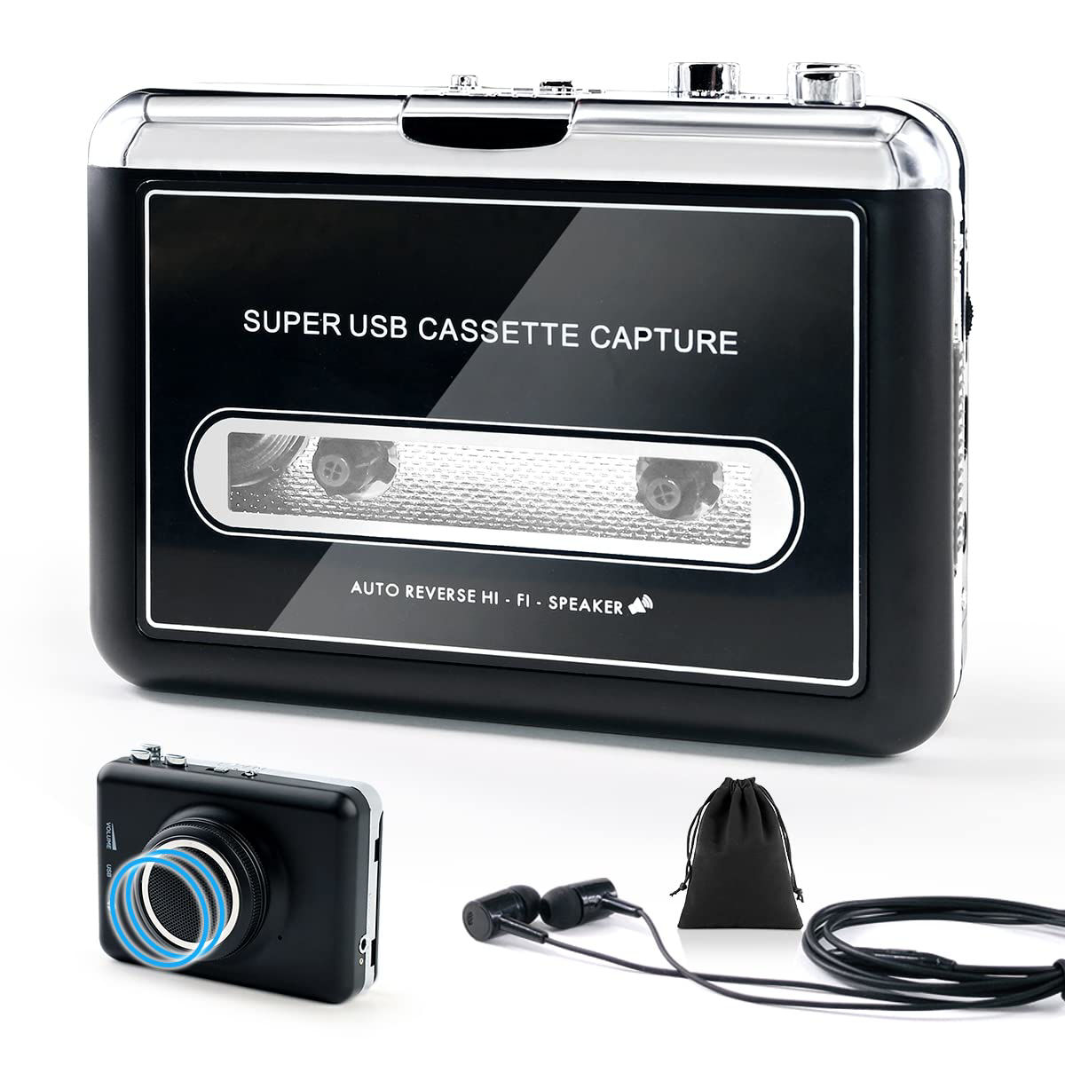 GetUSCart- Updated Cassette Player with Detachable External Speaker ...