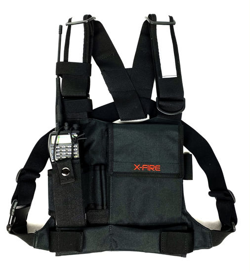 GetUSCart- X-FIRE® Single Radio Chest Rig Harness w/Tool Pockets and 3m ...