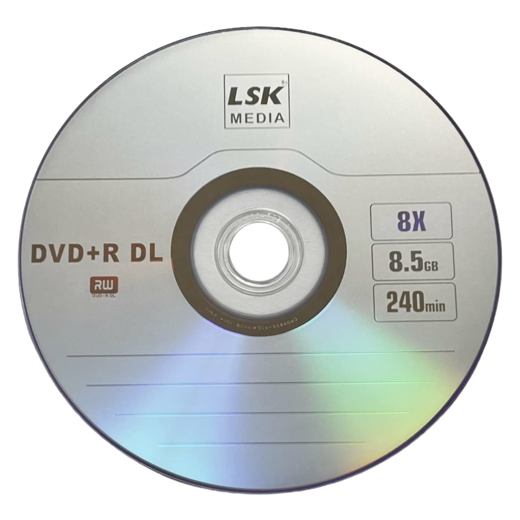 GetUSCart- DVD+R DL Double Layer 8X 8.5GB 240min Video - LSK Media Logo ...