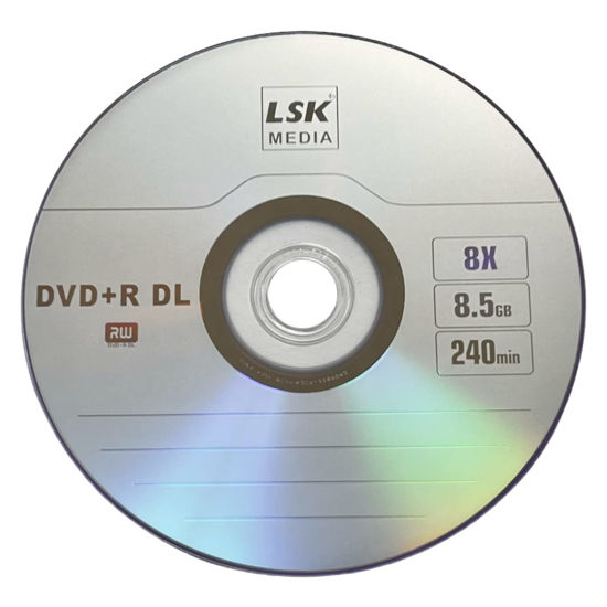 GetUSCart- DVD+R DL Double Layer 8X 8.5GB 240min Video - LSK Media Logo ...