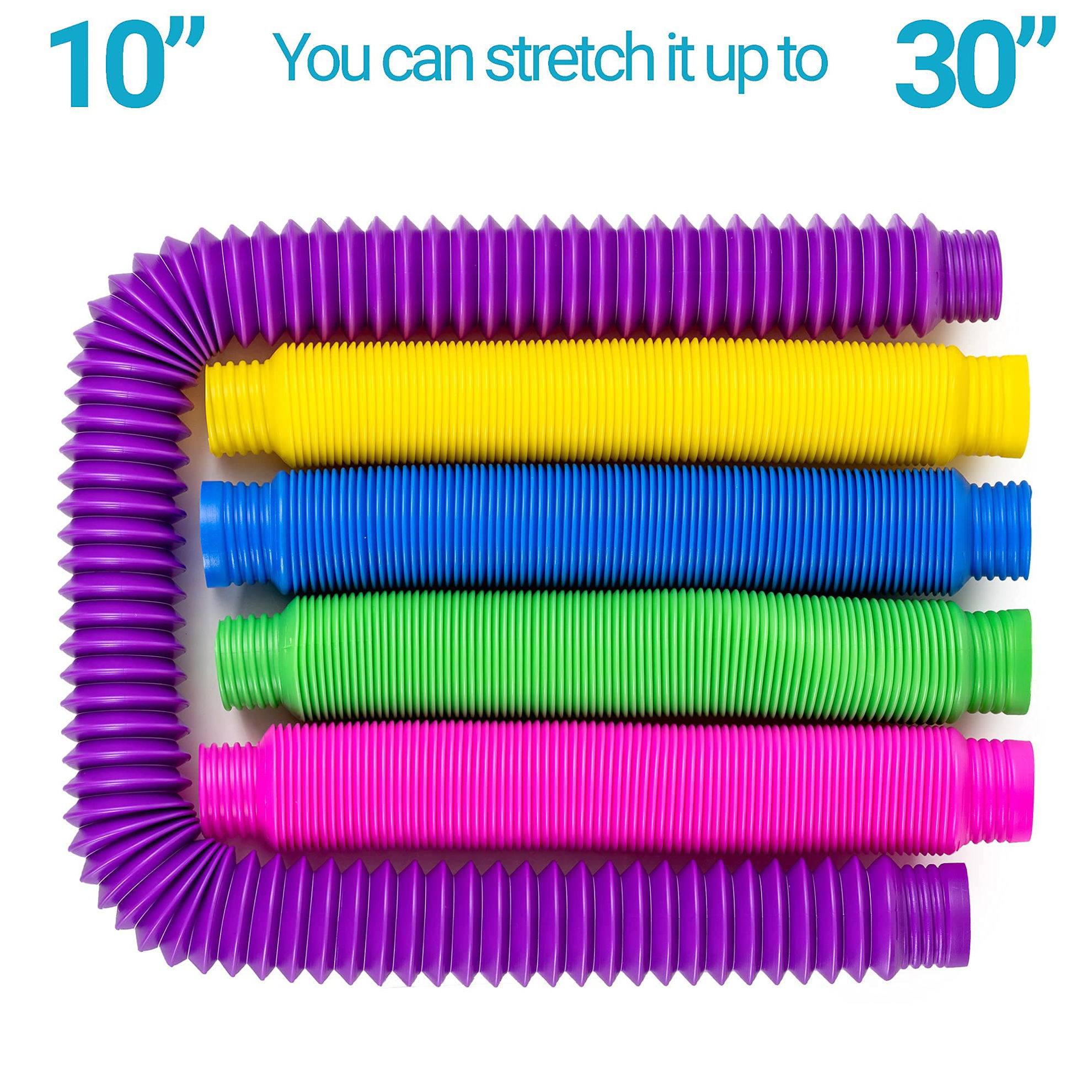 GetUSCart- Nutty Toys Jumbo XXL Pop Tubes Sensory Toys, Fine Motor ...