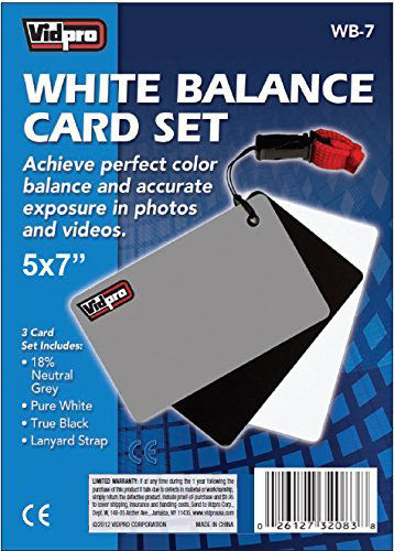 GetUSCart- Vidpro White Balance Card Set - 18% Neutral Gray Pure White ...