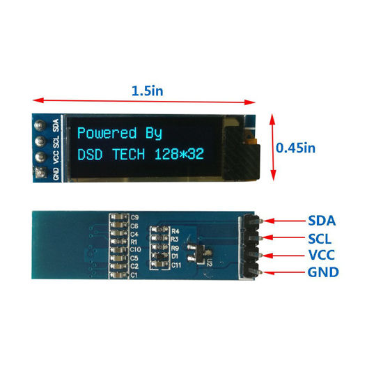 GetUSCart- DSD TECH 2 PCS IIC OLED Display 0.91 Inch for Arduino ARM