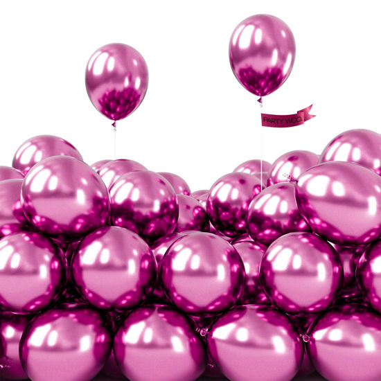 GetUSCart- PartyWoo Magenta Balloons, 50 pcs 5 Inch Metallic Magenta ...