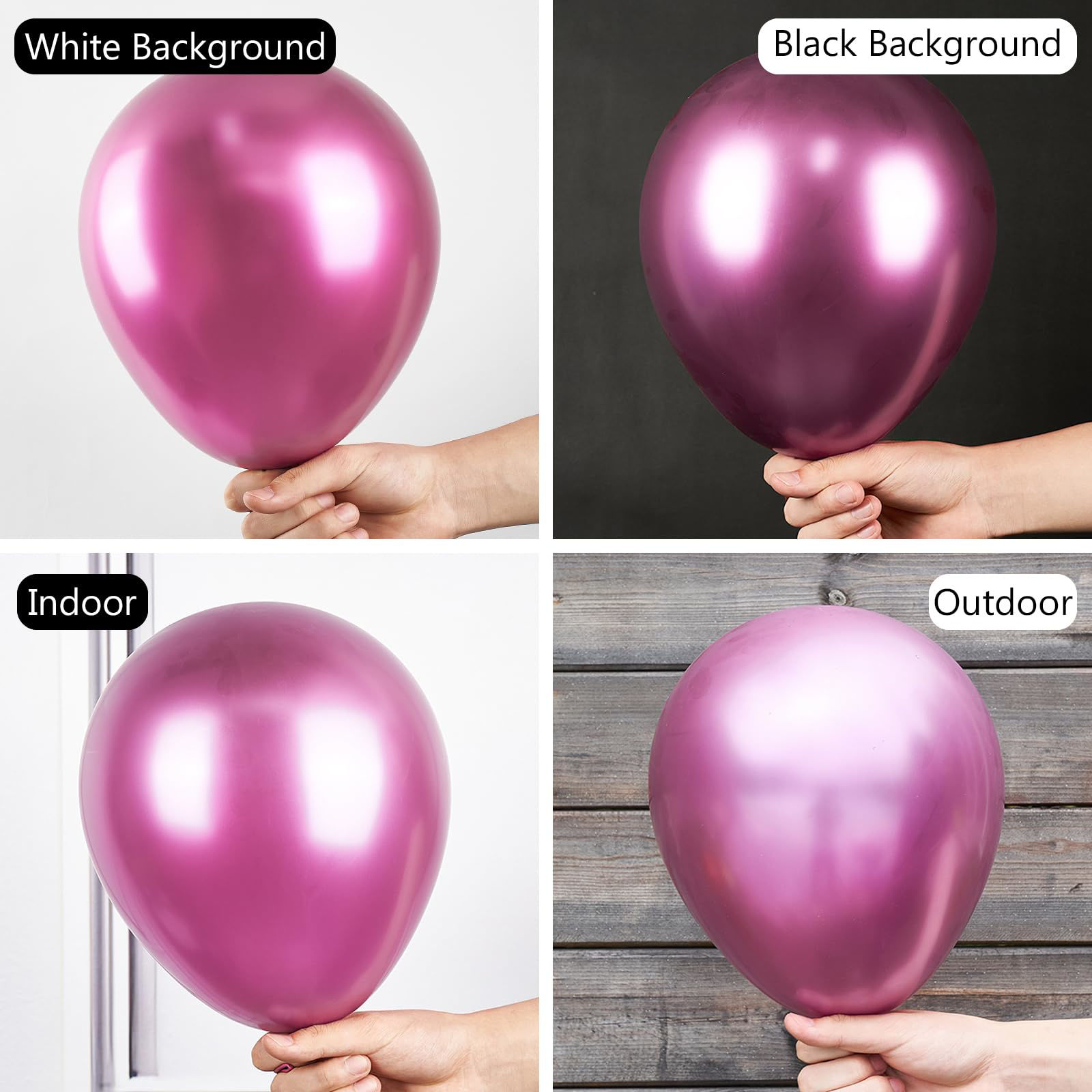 GetUSCart- PartyWoo Magenta Balloons, 50 pcs 5 Inch Metallic Magenta ...