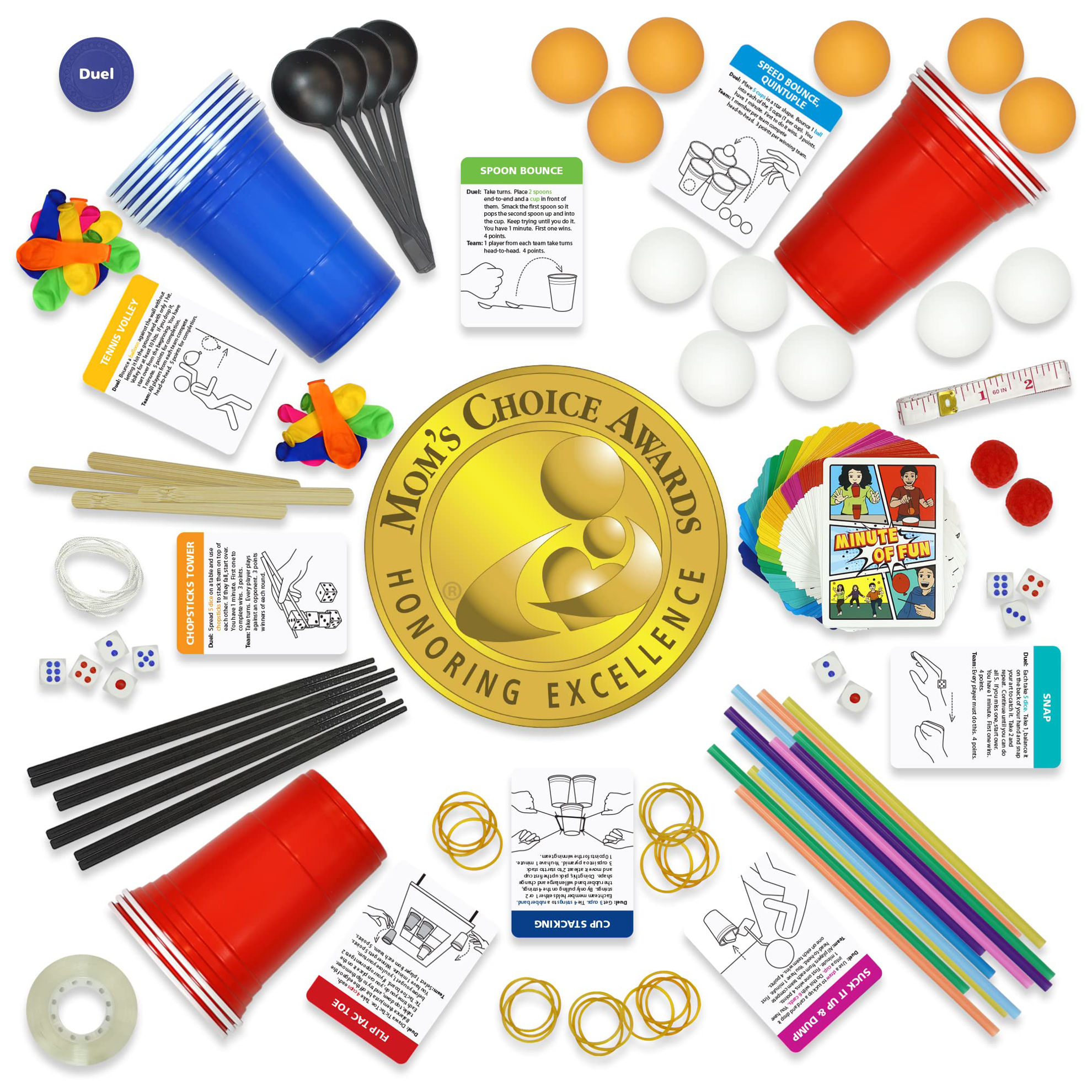 GetUSCart- Minute of Fun Party Game - 237 Minute to Win It Challenges ...