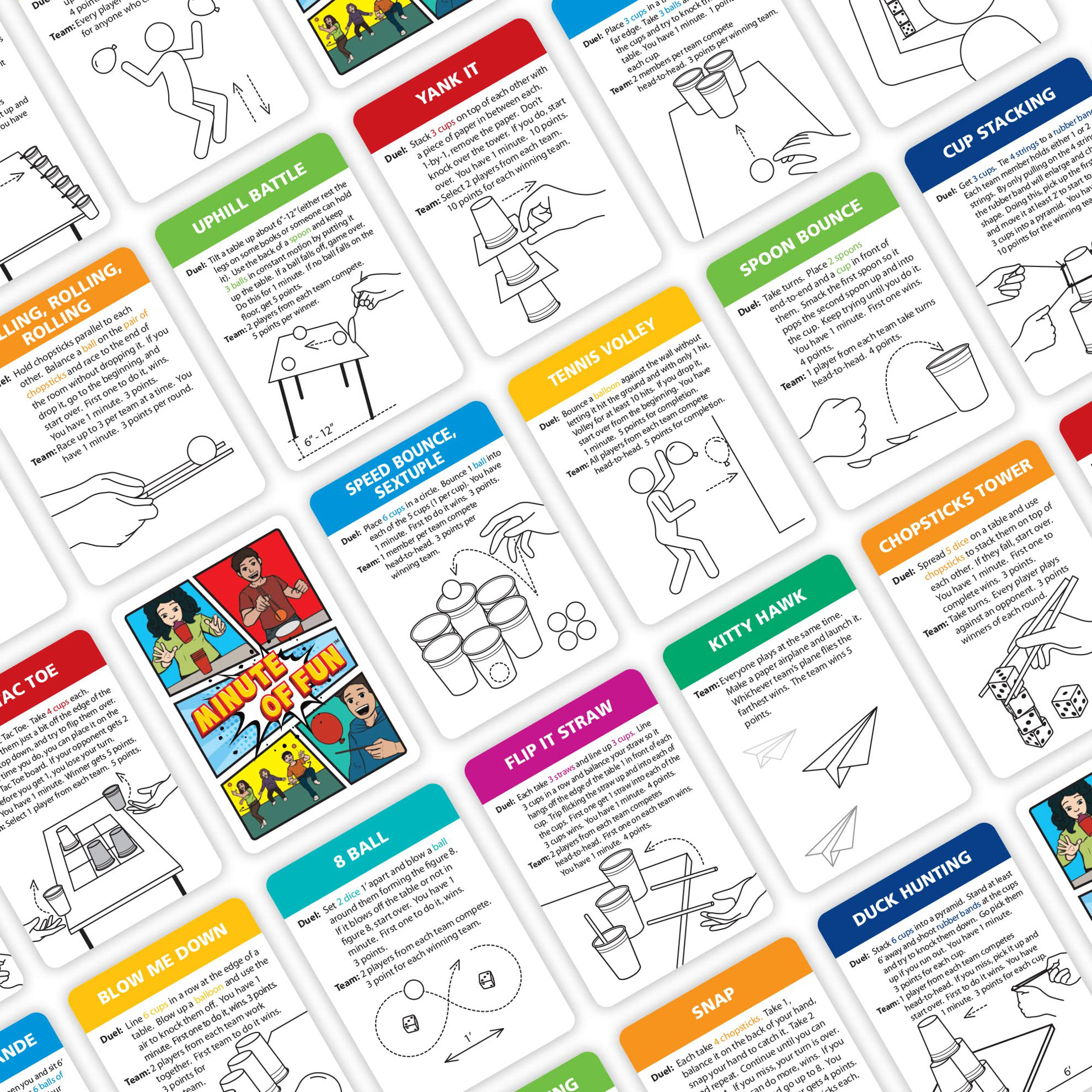 GetUSCart- Minute of Fun Party Game - 237 Minute to Win It Challenges ...