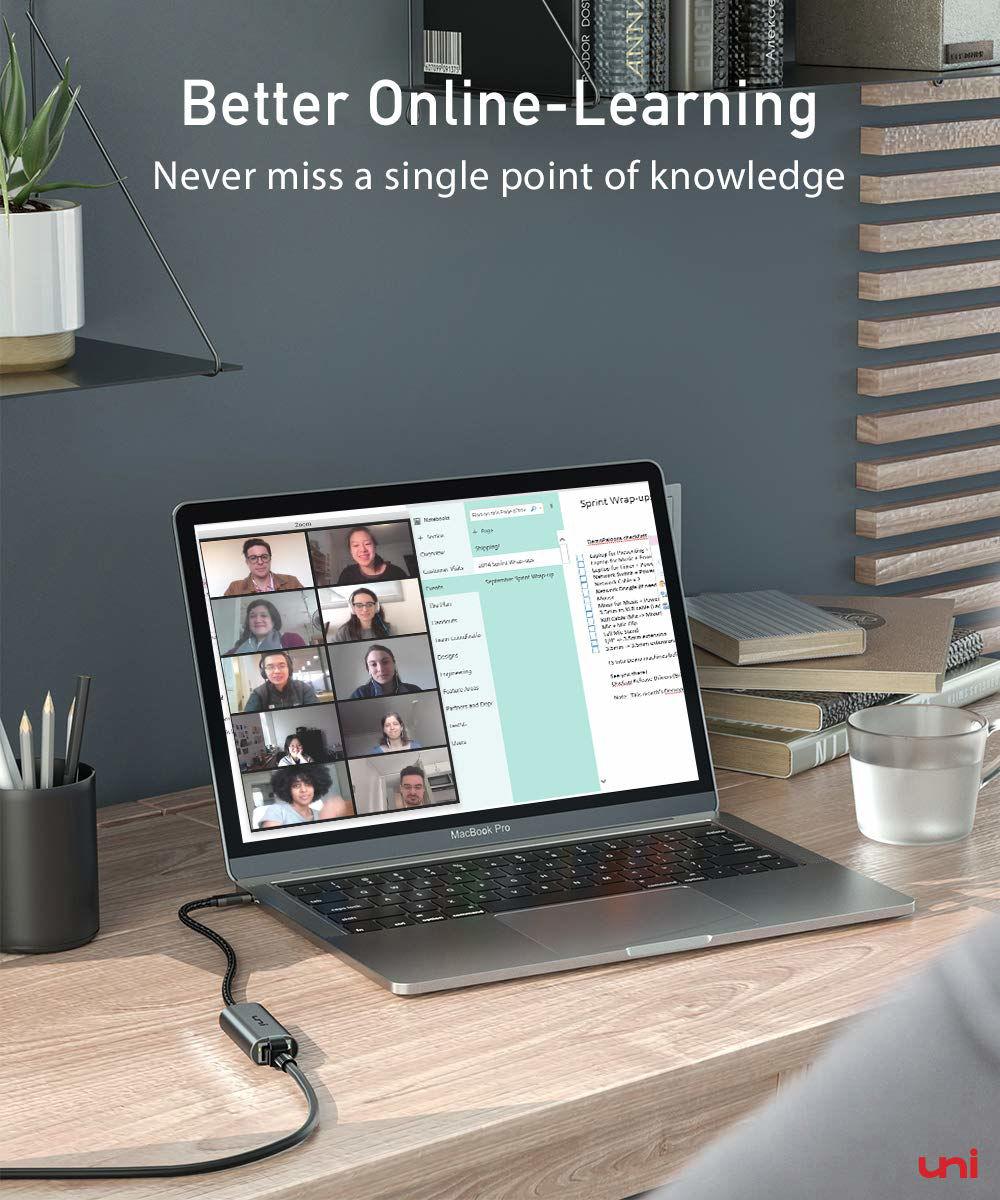 GetUSCart- USB C to Ethernet Adapter, uni Driver Free RJ45 to USB C ...