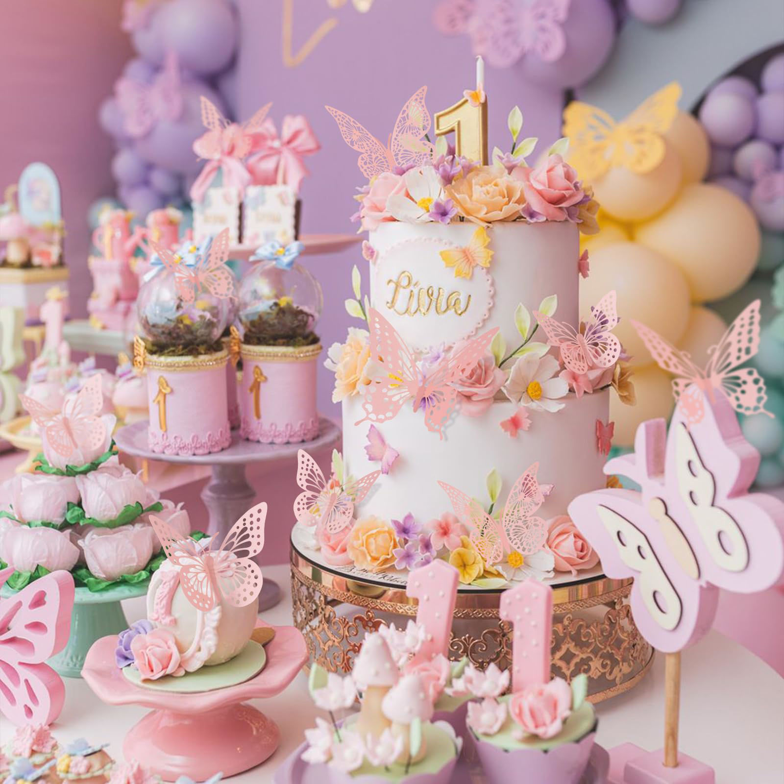 GetUSCart- SAOROPEB 3D Butterfly Wall Decor 48 Pcs 4 Styles 3 Sizes ...