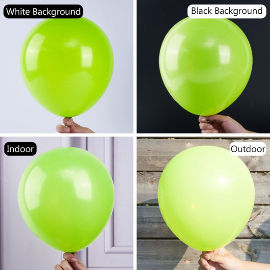 GetUSCart- PartyWoo Green Balloons, 50 pcs 12 Inch Lime Green Balloons, Lime Balloons for ...