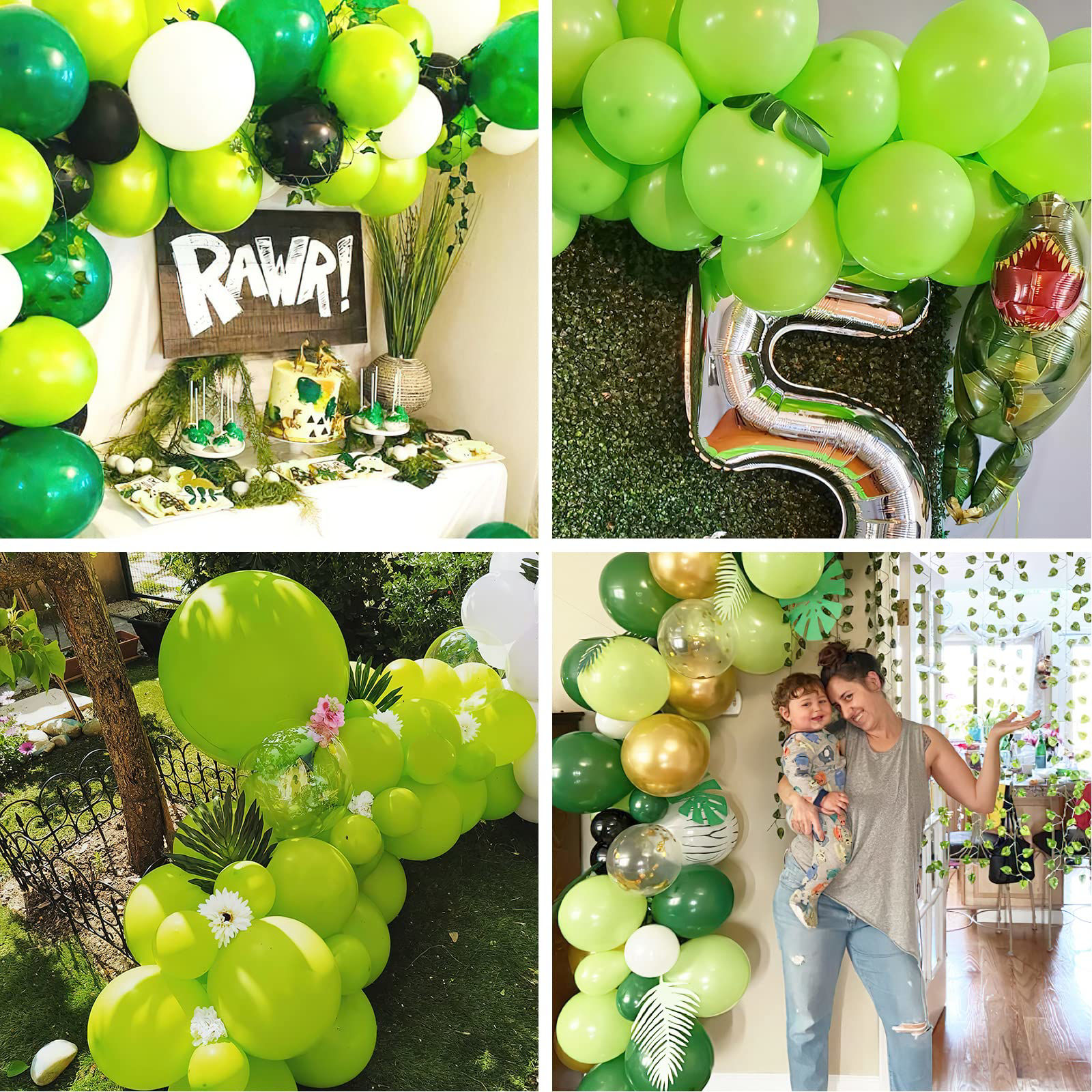 GetUSCart- PartyWoo Green Balloons, 50 pcs 12 Inch Lime Green Balloons, Lime Balloons for ...