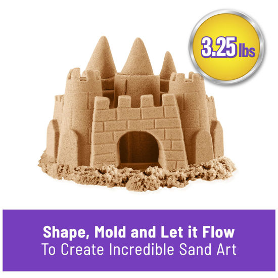GetUSCart- Kinetic Sand, The Original Moldable Play Sand, 3.25lbs Beach ...