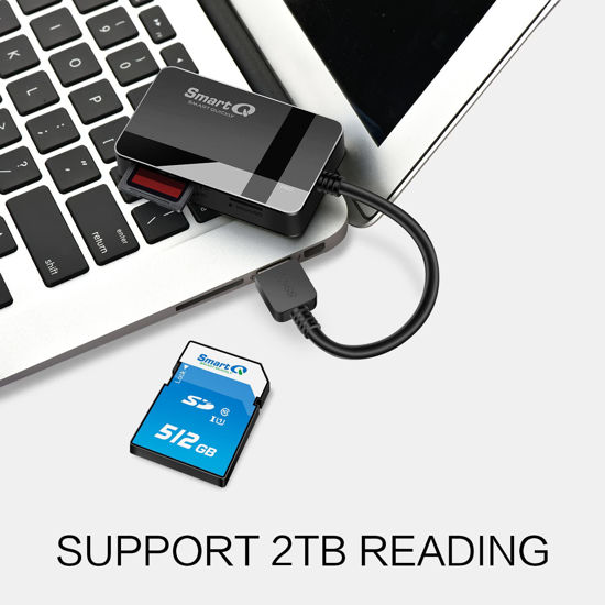 GetUSCart- SmartQ C368 Pro USB 3.0 Multi-Card Reader, Plug N Play, Apple and Windows Compatible ...