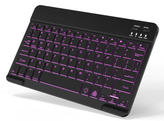 GetUSCart- Backlit Bluetooth Keyboard Small Portable External Wireless ...