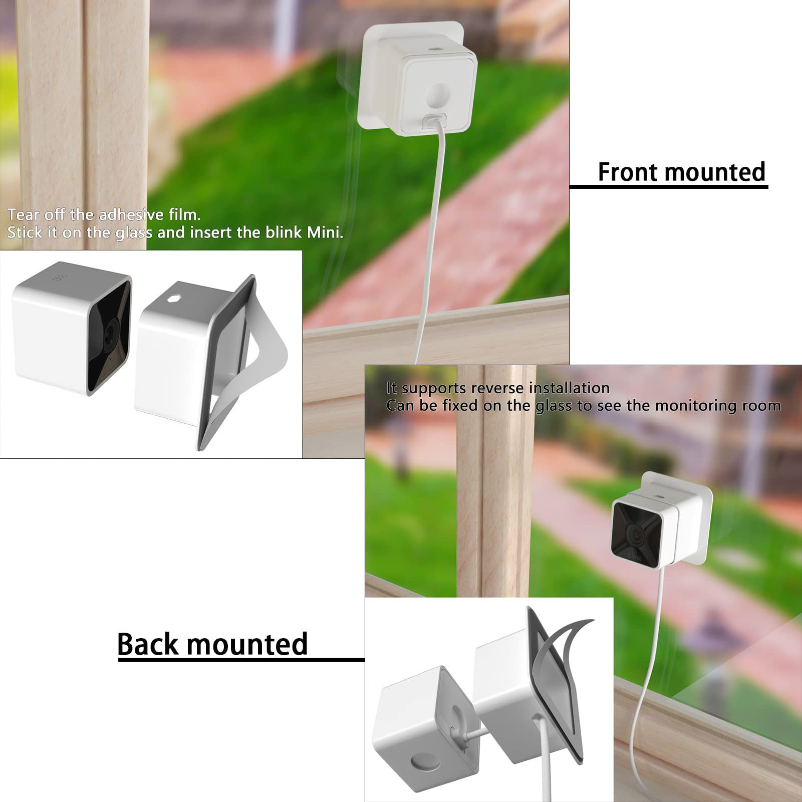 GetUSCart- Teccle Window Mount for Blink Mini, Through Window Use Blink ...