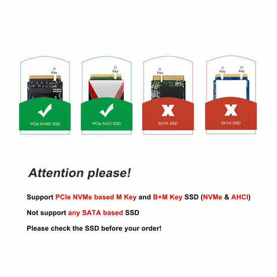 GetUSCart- JESOT NGFF M.2 NVMe SSD Convert Adapter Card for Upgrade ...