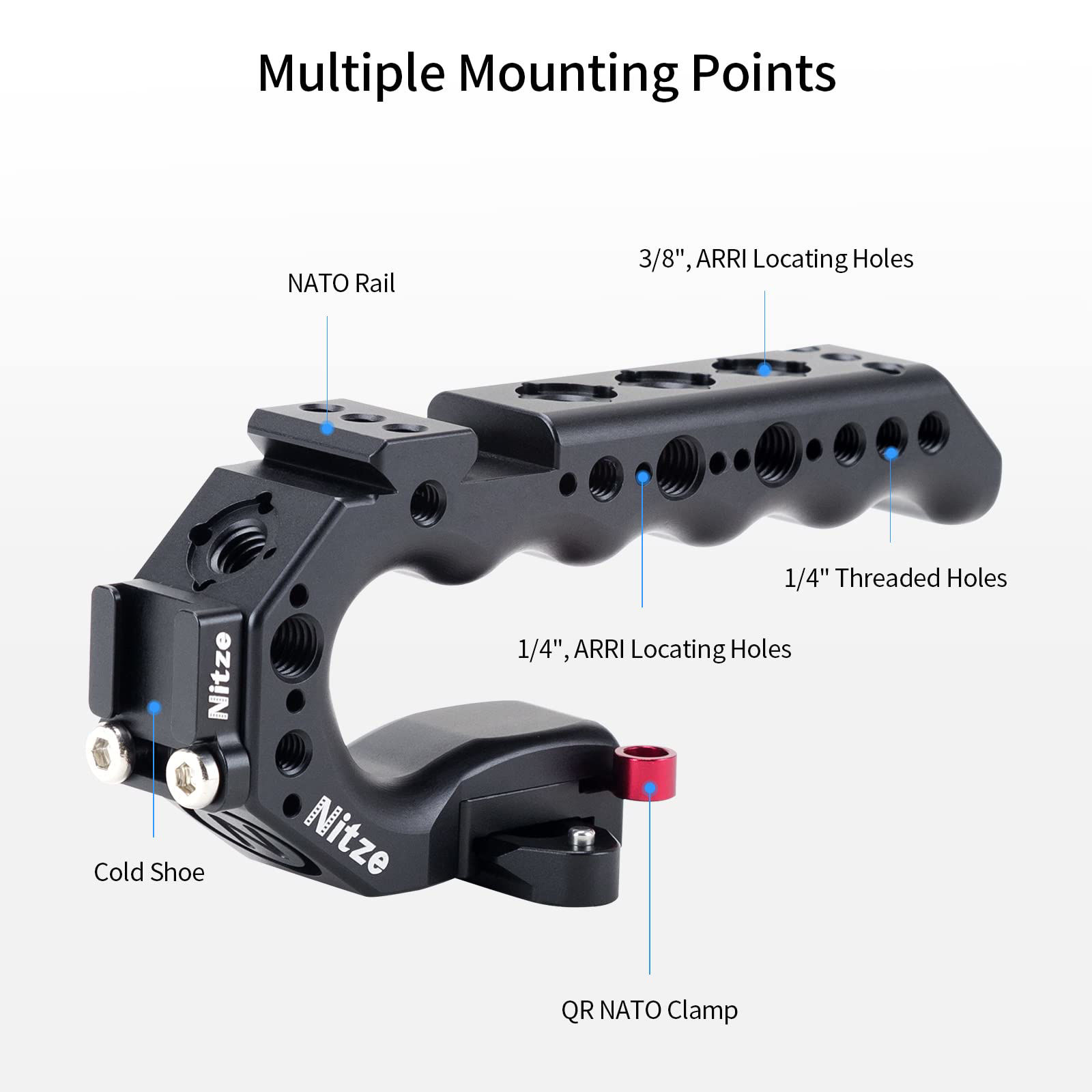 GetUSCart- Nitze Stinger Handle NATO Top Handle with Quick Release NATO ...